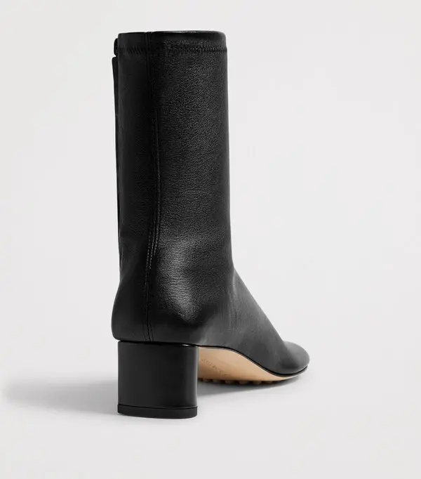 Bottega Veneta Leather Heeled Ankle Boots