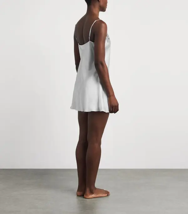 Carine Gilson Silk Lace Short Nightdress