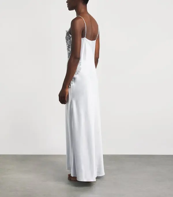 Carine Gilson Silk Lace Maxi Nightdress
