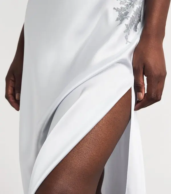 Carine Gilson Silk Lace Maxi Nightdress