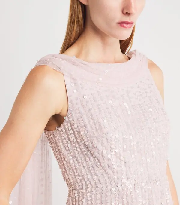 NEEDLE & THREAD Moonlight Sequin Maxi Dress