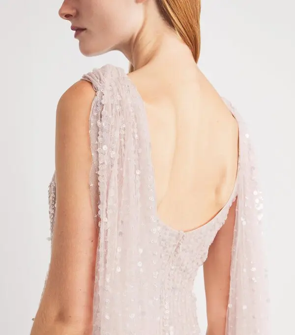 NEEDLE & THREAD Moonlight Sequin Maxi Dress