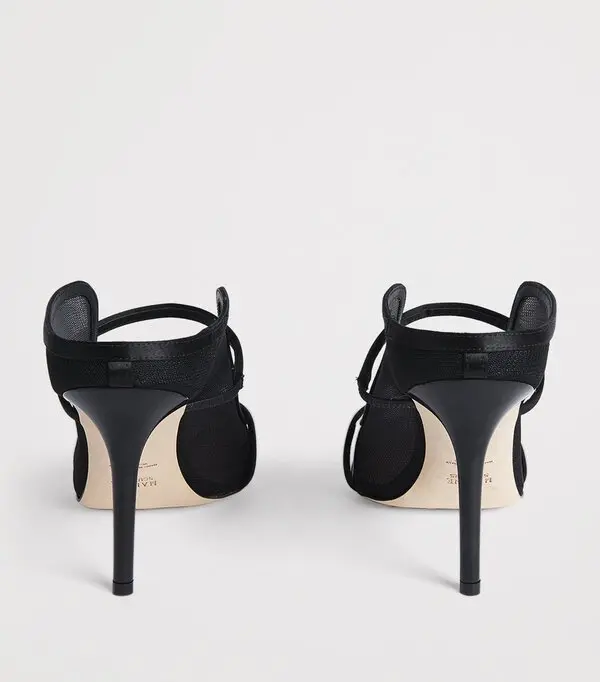 MALONE SOULIERS Embellished Mesh Maureen Heeled Mules 85