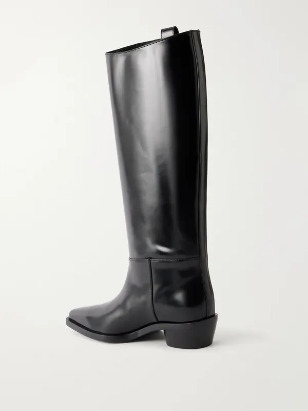 Proenza Schouler Bronco Grommet Embellished Leather Knee-high Boots