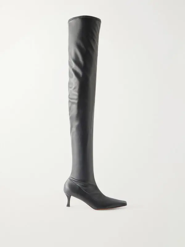 Proenza Schouler Trap 60 Stretch Over-the-knee Boots - Black