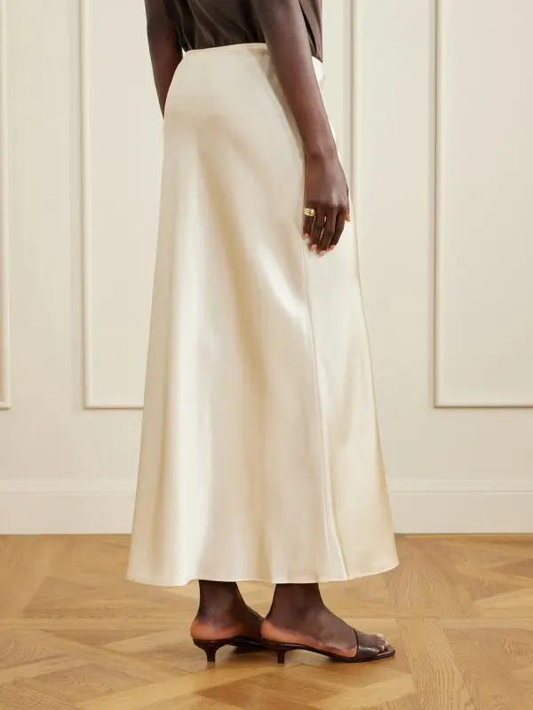 JOSEPH Isaak Silk-satin Maxi-skirt