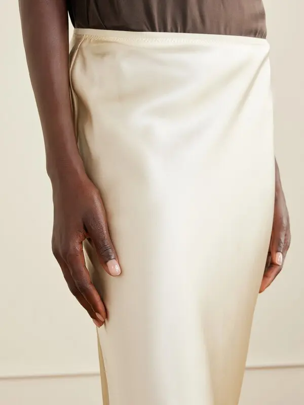 JOSEPH Isaak Silk-satin Maxi-skirt