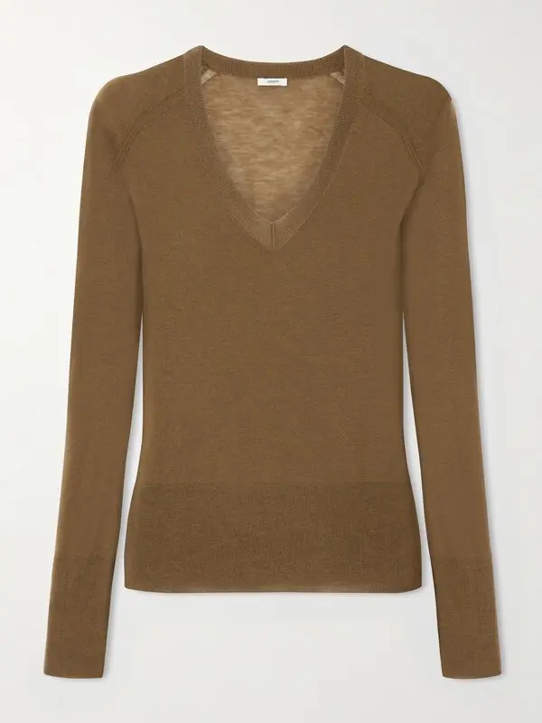 JOSEPH Cetus Cashair Cashmere Sweater - Brown