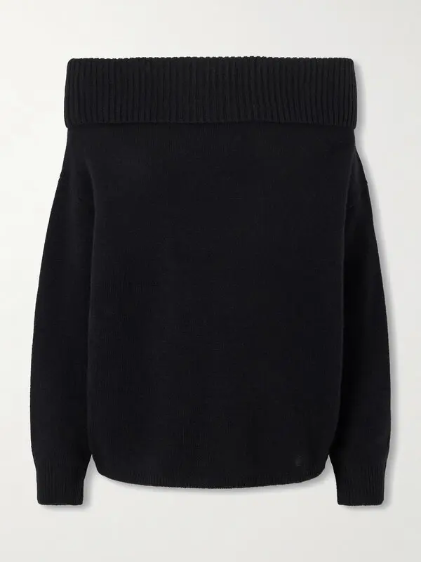 Loulou De Saison Sibyl Turtleneck Cashmere-blend Sweater - Black