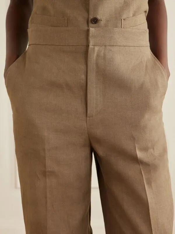 Ralph Lauren Dean Linen Wide-leg Trousers