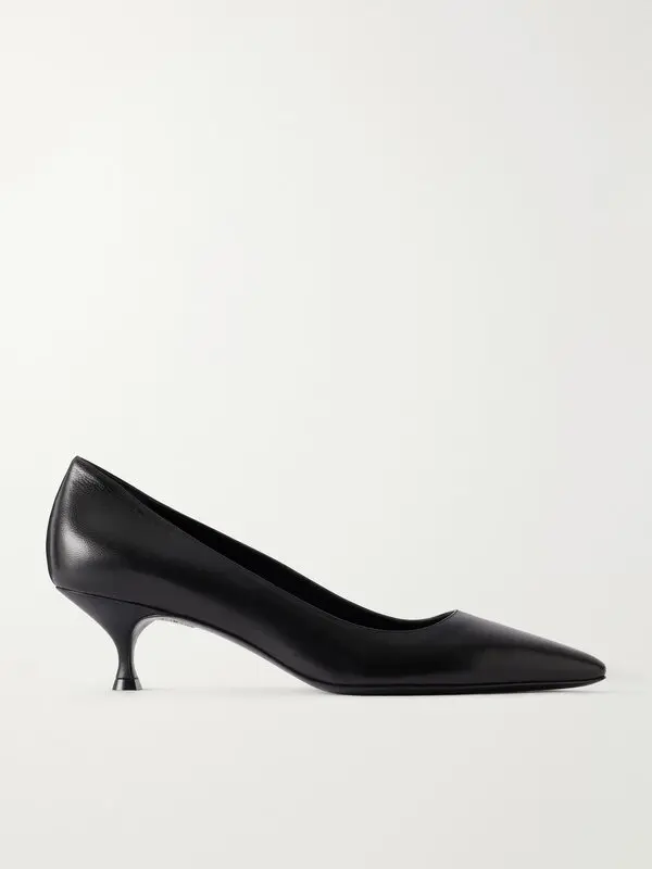 HERBERT LEVINE Pump Du Jour 50' Leather Pumps - Black