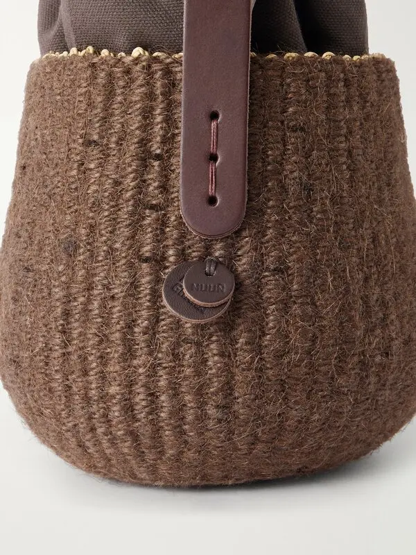 Muuñ Orphee Raffia Shoulder Bag