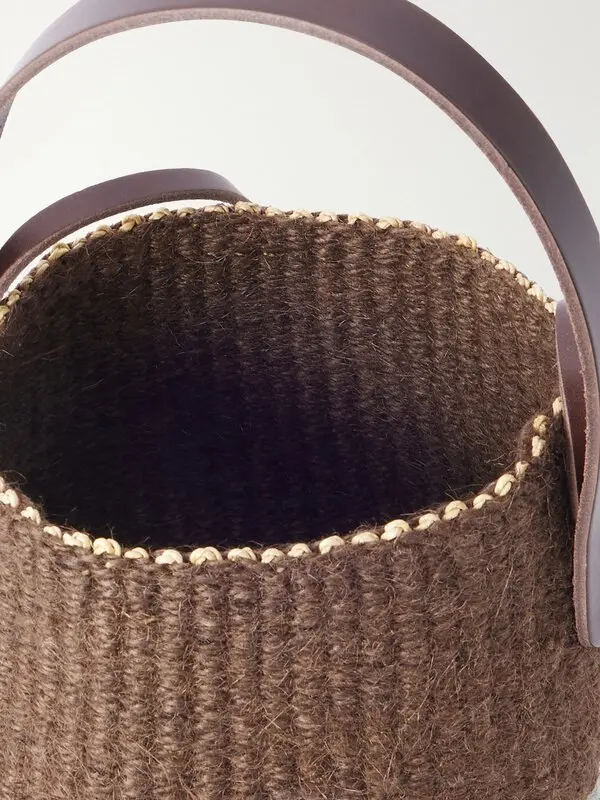 Muuñ Orphee Raffia Shoulder Bag