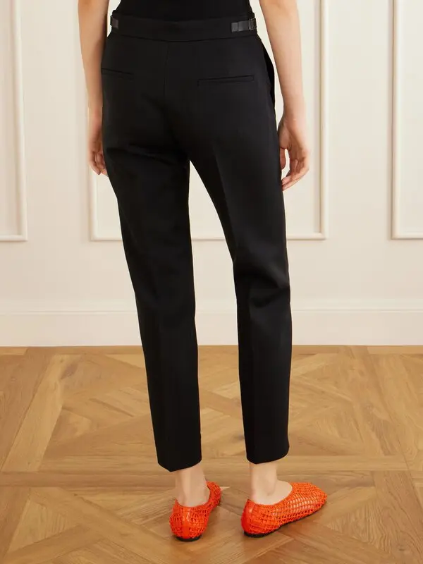 Max Mara Mxmacino Wool-blend Mid-rise Slim-leg Pants