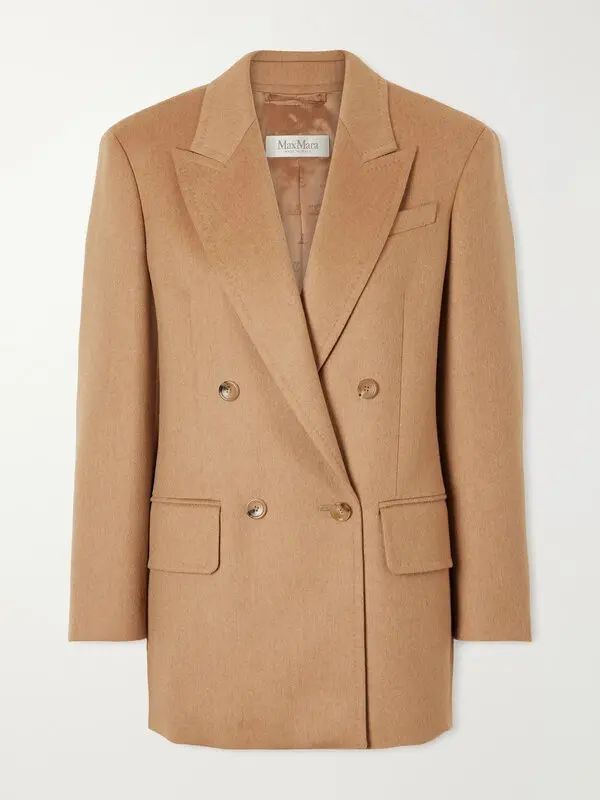 Max Mara Olimpia Camel Hair Blazer - Brown