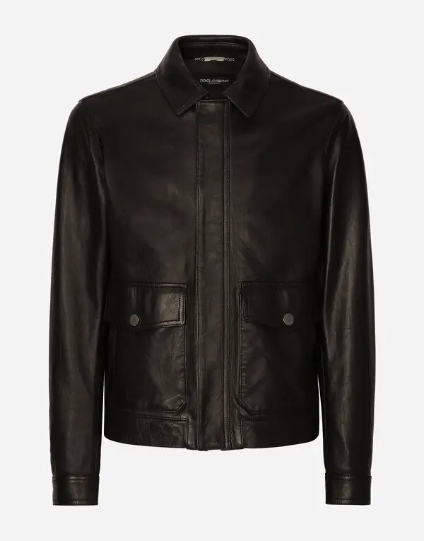 Dolce & Gabbana Leather Jacket Coats And Jackets Leather