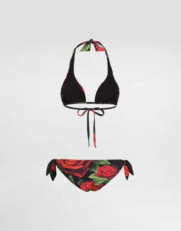 Dolce & Gabbana Triang Imb+slip Fioc Swimwear