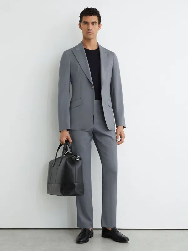 REISS Classic Fit Virgin Wool Classic-fit Suit Trousers