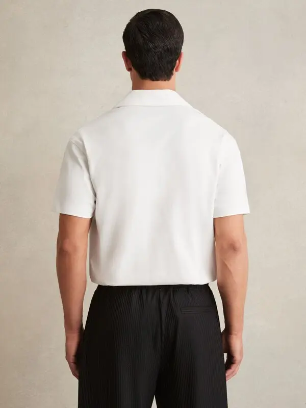 REISS Cotton Paisley-embroidered Shirt