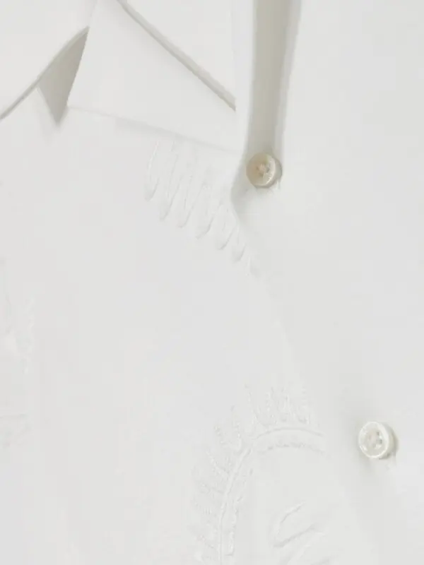 REISS Cotton Paisley-embroidered Shirt