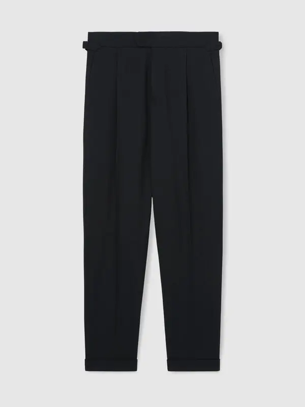 REISS Tailored-fit Herringbone Trousers