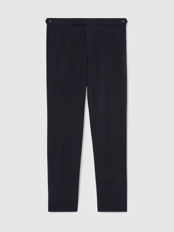 REISS Tailored-fit Brushed Twill Trousers