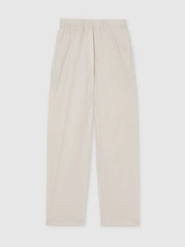 REISS Cotton-blend Straight-leg Trousers