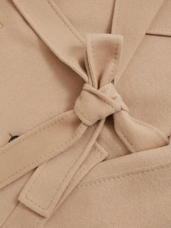 REISS Double-breasted Blindseam Coat Wool-blend