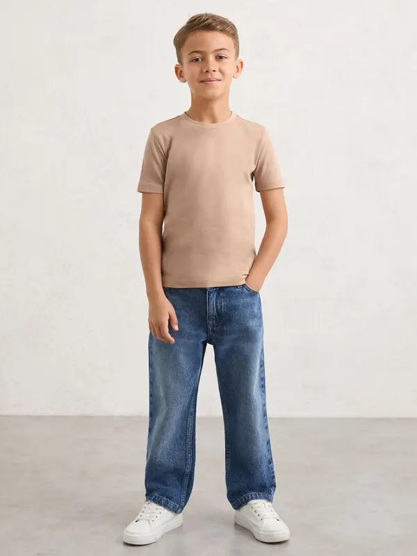 REISS 9-13 Yrs Cotton Crew-neck T-shirt