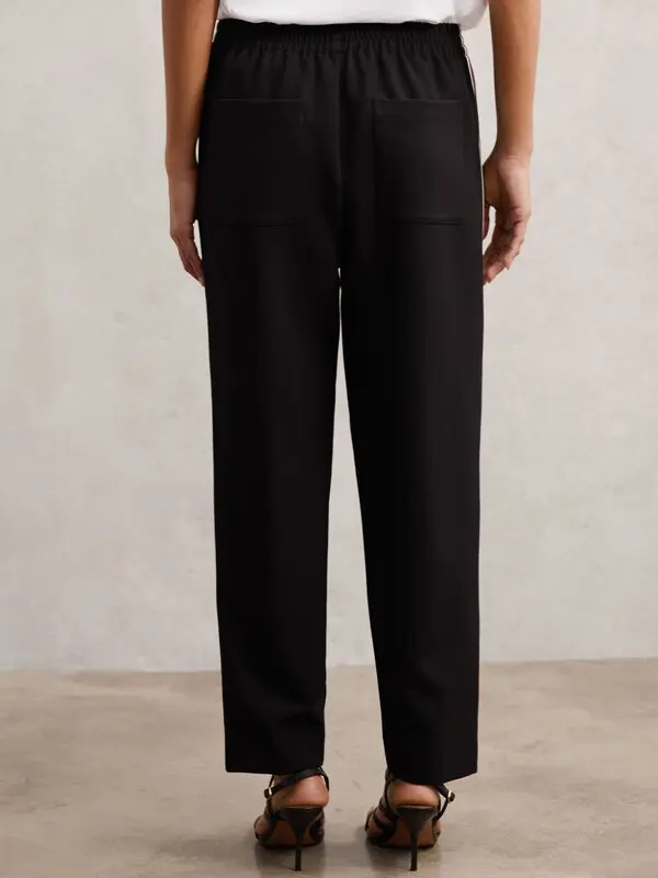 REISS Side-stripe Tapered Trousers