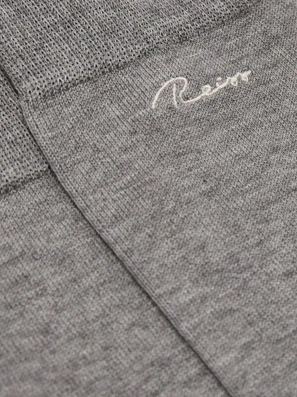 REISS Cotton-blend Script-logo Socks