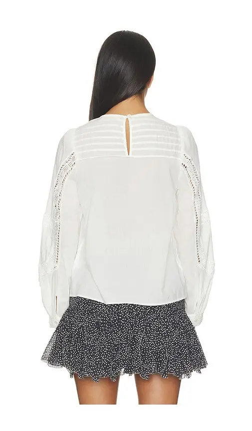 Ulla Johnson Marlowe Long Sleeve Cotton Top In . Also