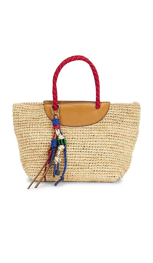 Madewell Raffia Mini Tote Bag - Tan