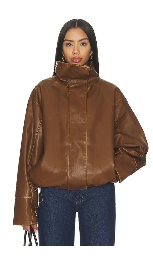 Lioness Shoreline Funnel Jacket In . Also