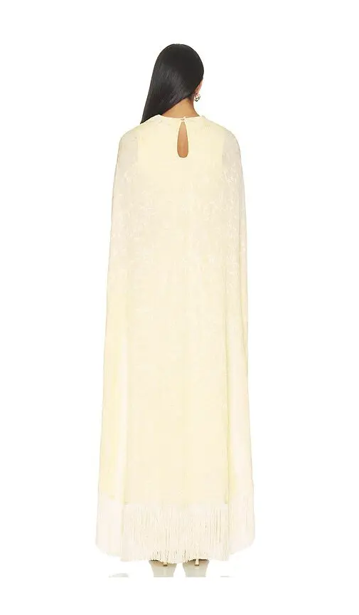 Anna October Bernice Jacquard Cape With Fringe In . Also