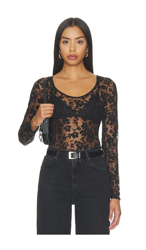 Free People X Intimately Early Sunsets Layering Top In . Also - Black