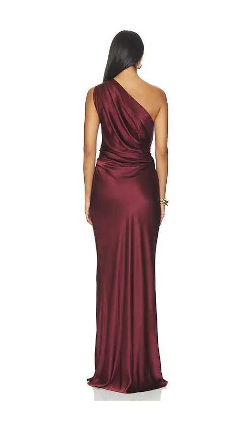 THE SEI Draped One Shoulder Gown In . Also