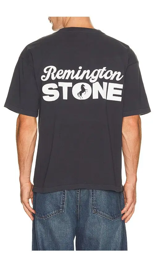 REMINGTON STONE Stack Tee In . Also - Black