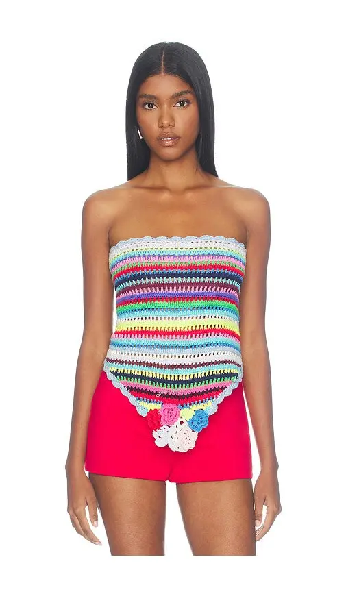 GANNI Triangular Scarf - Multi