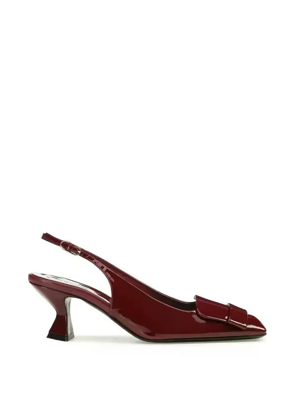 SERGIO ROSSI Sculpt Slingback Pumps - Red