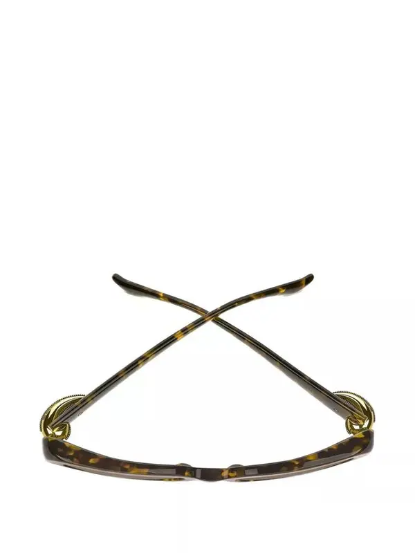 Etro Tortoiseshell-effect Rectangle Frame Sunglasses - Brown