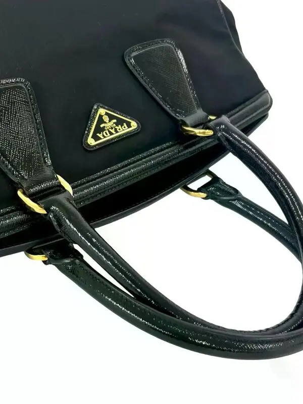 Prada 2013-2026 Saffiano Trimmed Tessuto Handbag