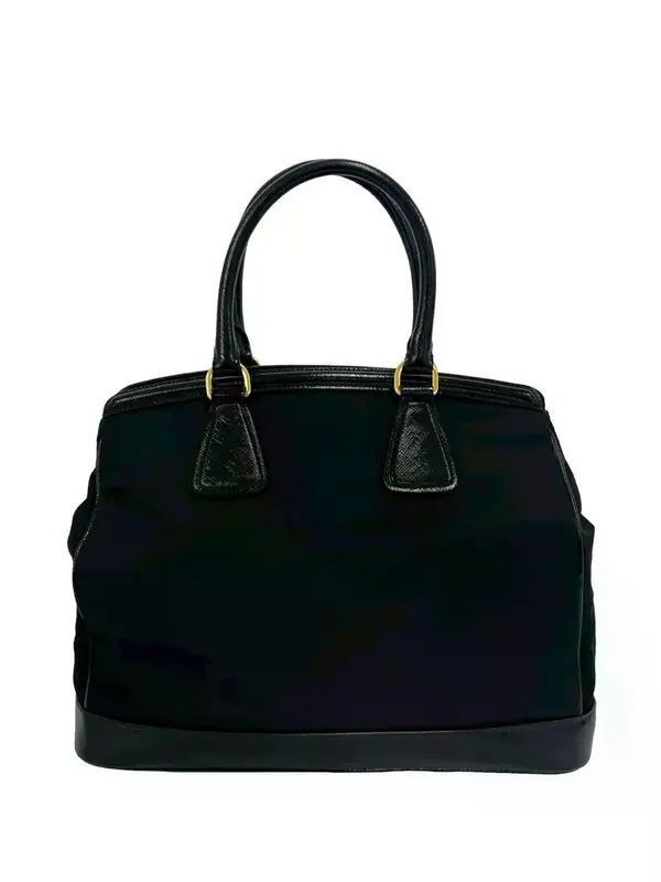 Prada 2013-2026 Saffiano Trimmed Tessuto Handbag