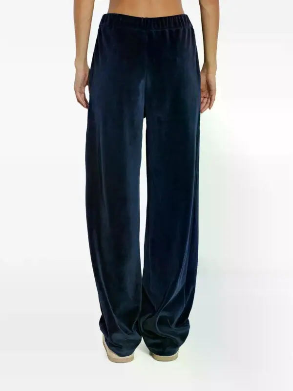 Stella McCartney Velour Logo-embroidered Track Pants