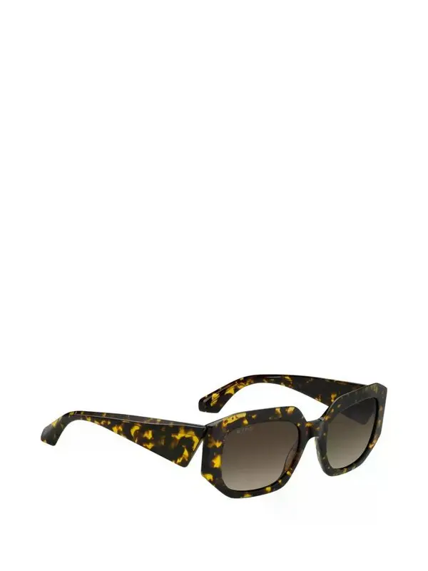 Etro Tortoiseshell Effect Rectangle Frame Sunglasses - Brown