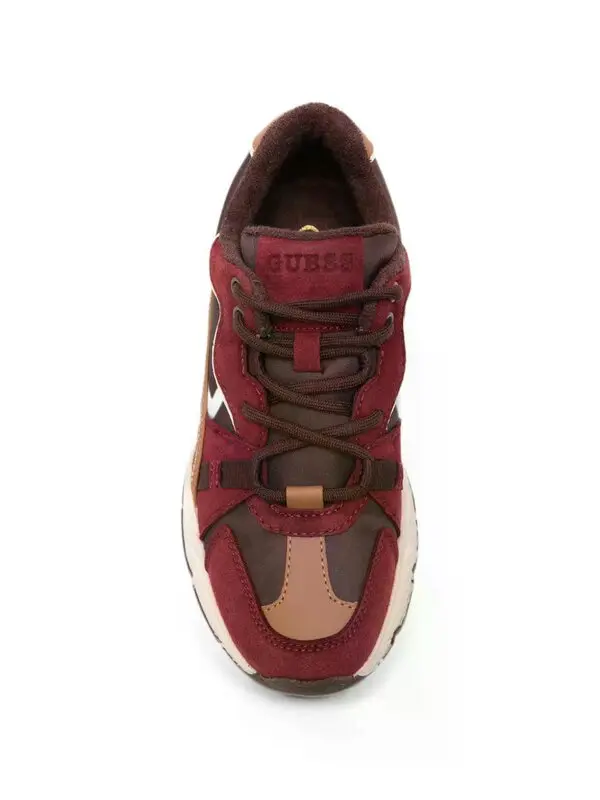 Guess Leopard-print Panelled Sneakers