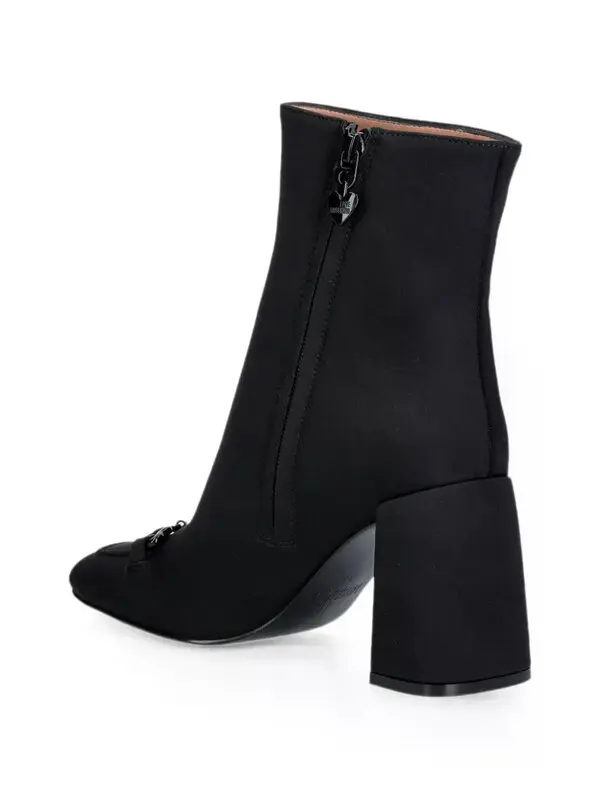Moschino Horsebit Block-heel Ankle Boots
