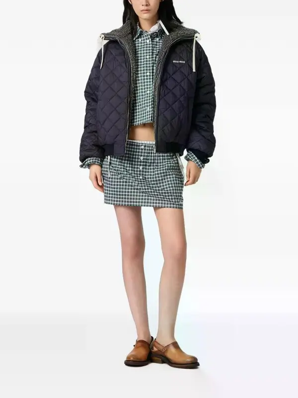 Miu Miu Technical-pongé Down Jacket