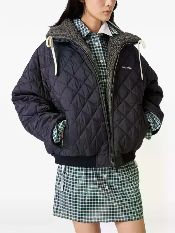 Miu Miu Technical-pongé Down Jacket