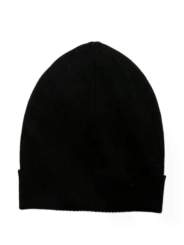 Rick Owens Ribbed-knit Beanie Hat - Black